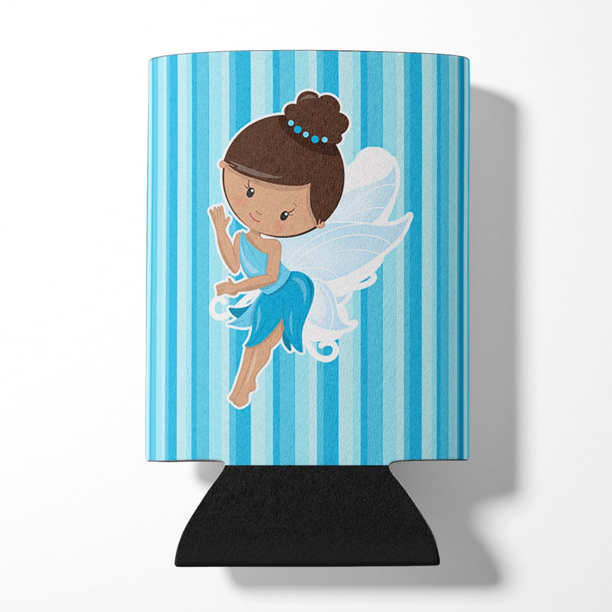 Carolines Treasures BB6910CC Fairy Blue Stripes Can or Bottle Hugger ...