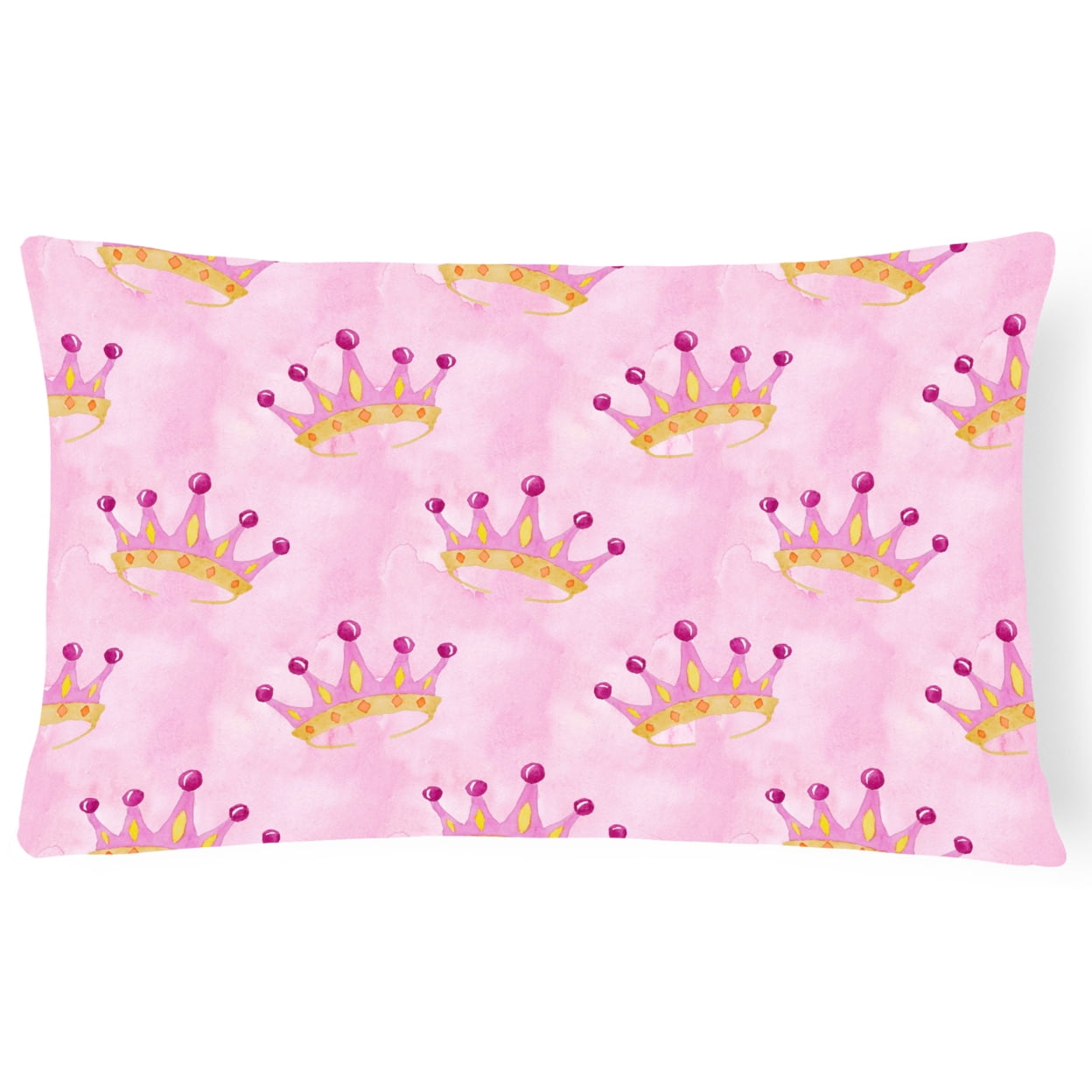 Carolines Treasures BB7546PW1216 Watercolor Princess Crown on Pink ...