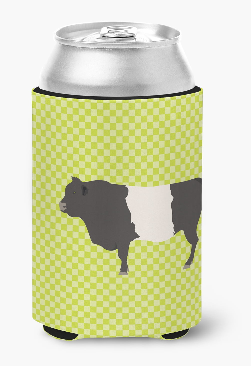 Carolines Treasures BB7657CC Belted Galloway Cow Green Can or Bottle ...