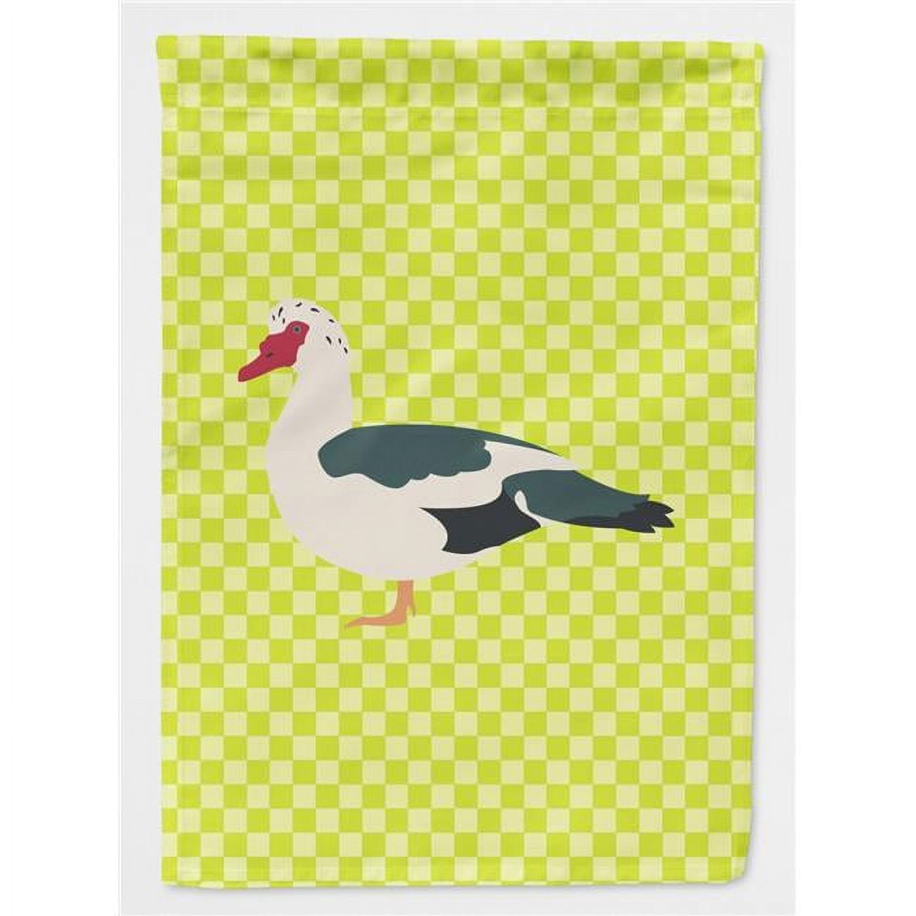 Carolines Treasures BB7690GF Muscovy Duck Green Flag Garden Size ...