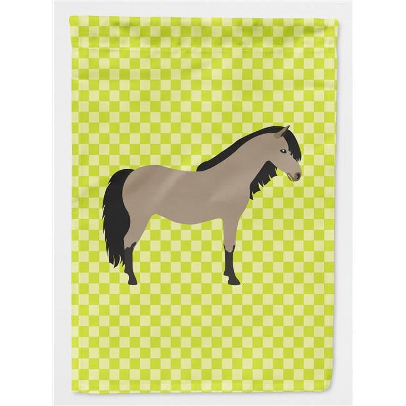 Carolines Treasures BB7736CHF Welsh Pony Horse Green Flag Canvas House ...