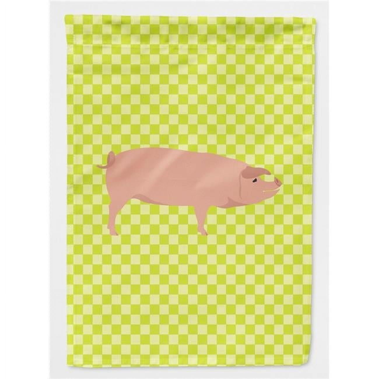 Caroline's Treasures BB7758GF American Landrace Pig Green Flag Garden ...