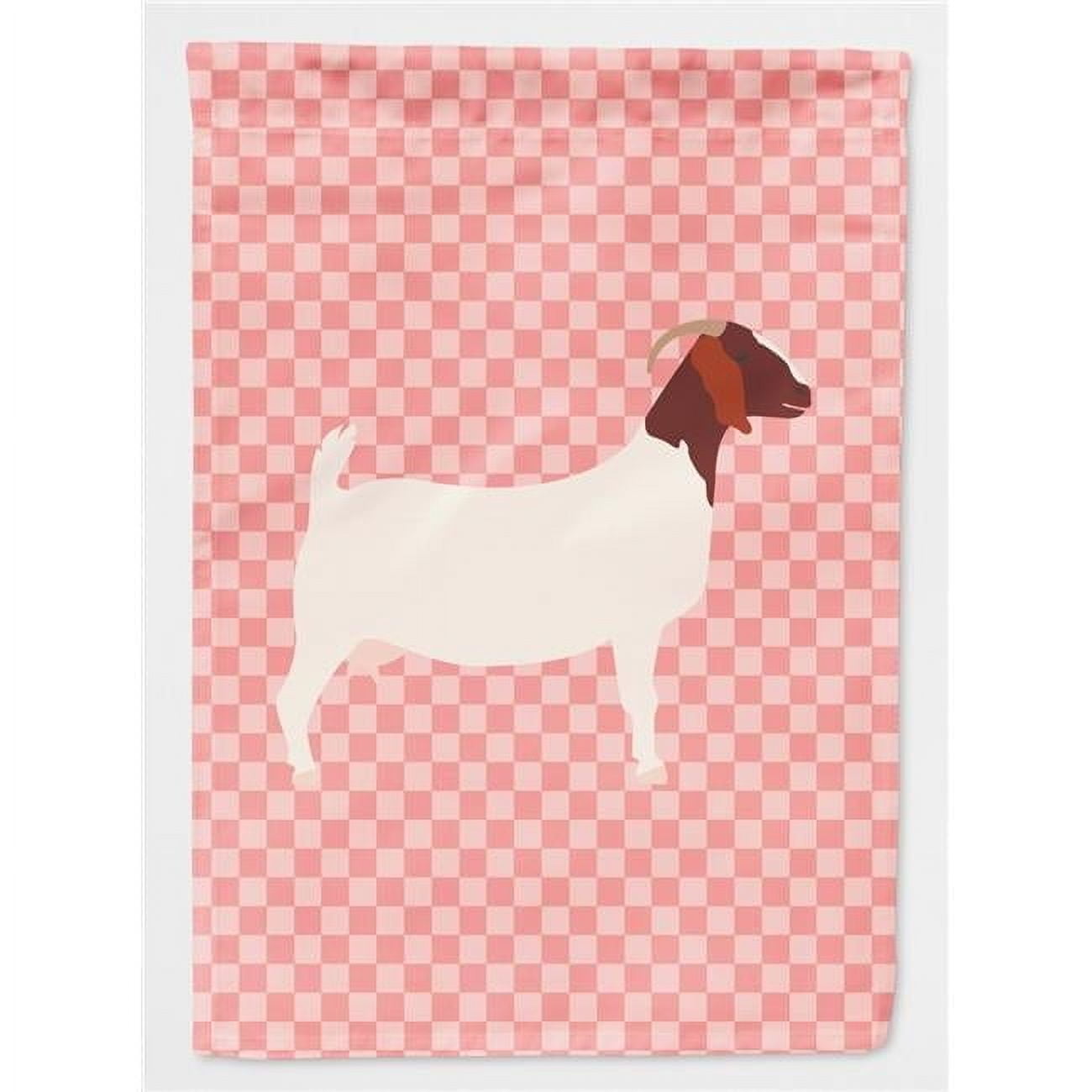 Carolines Treasures BB7886GF Boer Goat Pink Check Garden Flag - Walmart ...