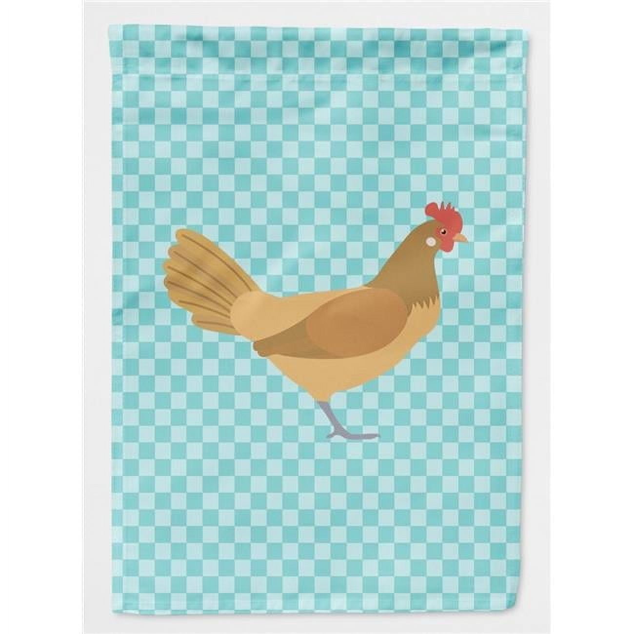 Carolines Treasures BB8006CHF Frisian Friesian Chicken Blue Check Flag ...