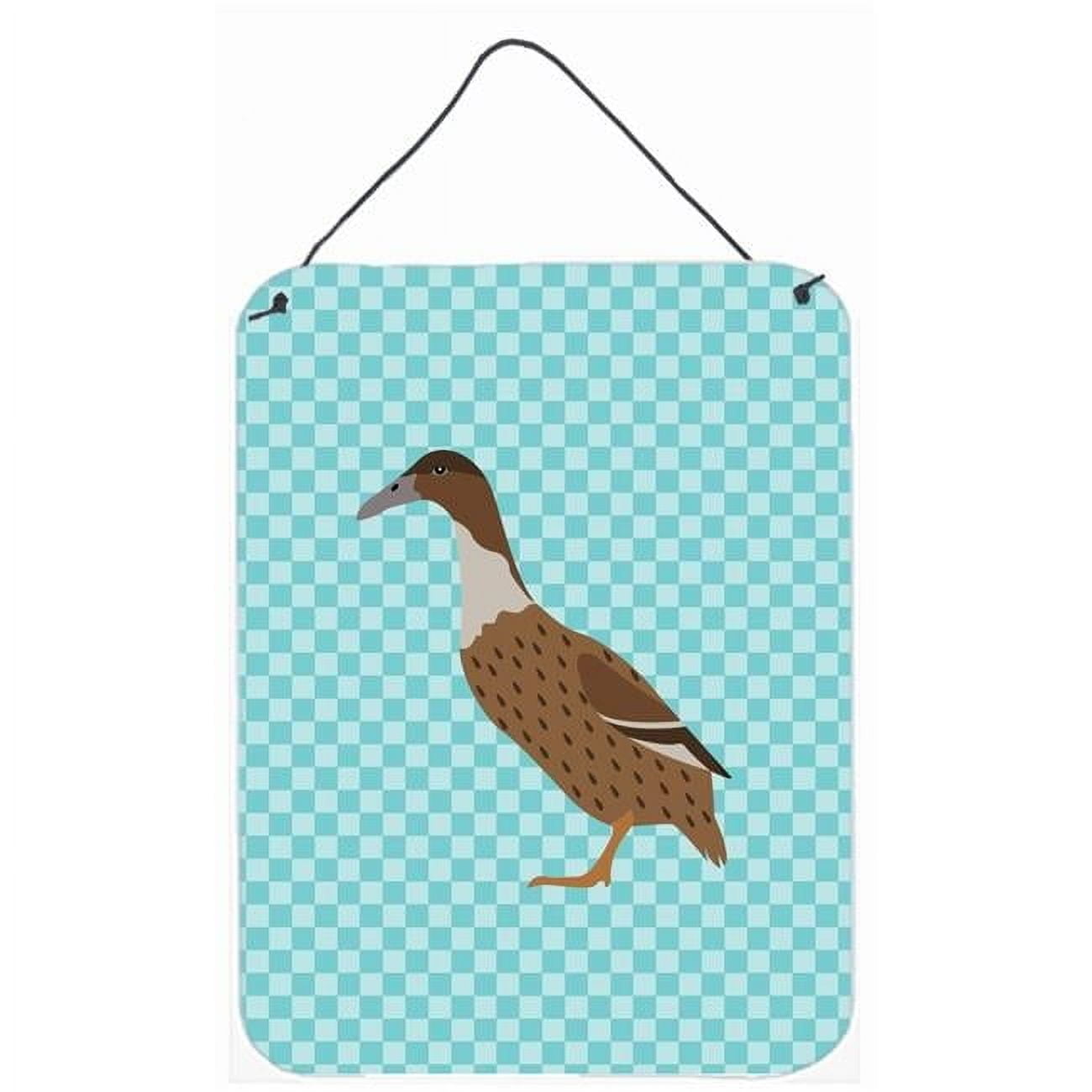 Carolines Treasures BB8035DS1216 Dutch Hook Bill Duck Blue Check Wall ...