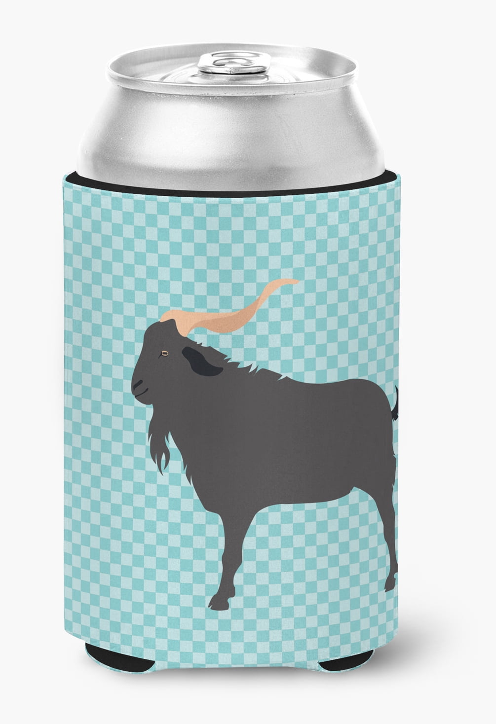 Carolines Treasures BB8056CC Verata Goat Blue Check Can or Bottle ...