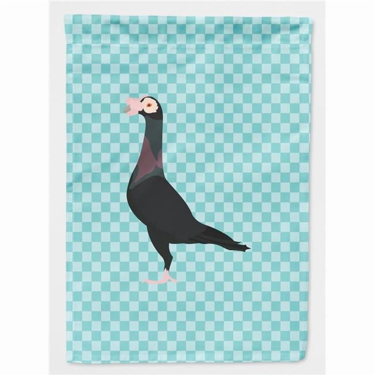 Caroline's Treasures BB8119CHF English Carrier Pigeon Blue Check Flag ...