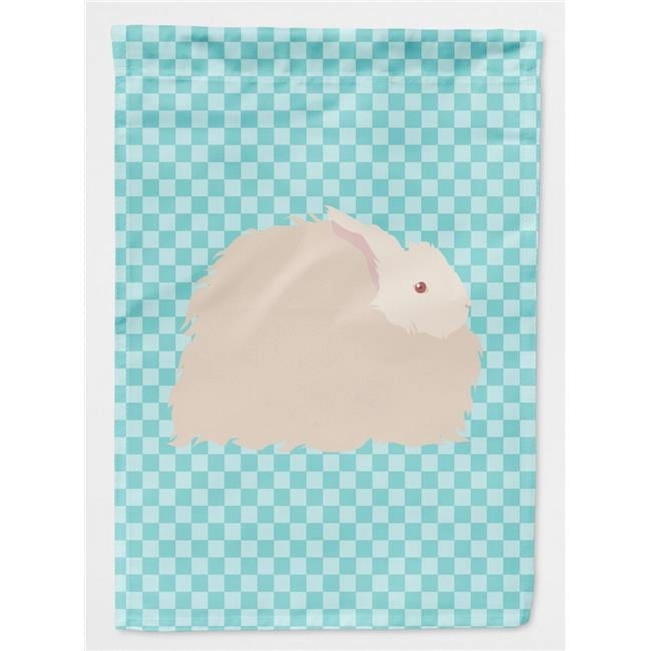 Carolines Treasures BB8133GF Fluffy Angora Rabbit Blue Check Garden ...