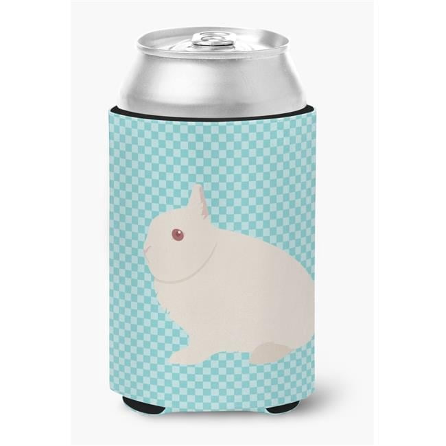 Carolines Treasures BB8138CC Hermelin Rabbit Blue Check Can or Bottle ...
