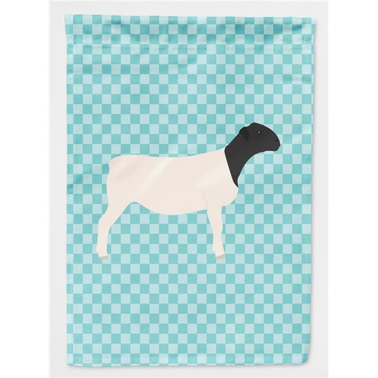 Carolines Treasures BB8152CHF Dorper Sheep Blue Check Flag Canvas House ...