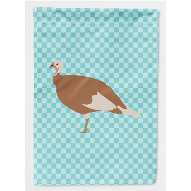 Caroline's Treasures BB8158CHF Jersey Buff Turkey Hen Blue Check Flag ...