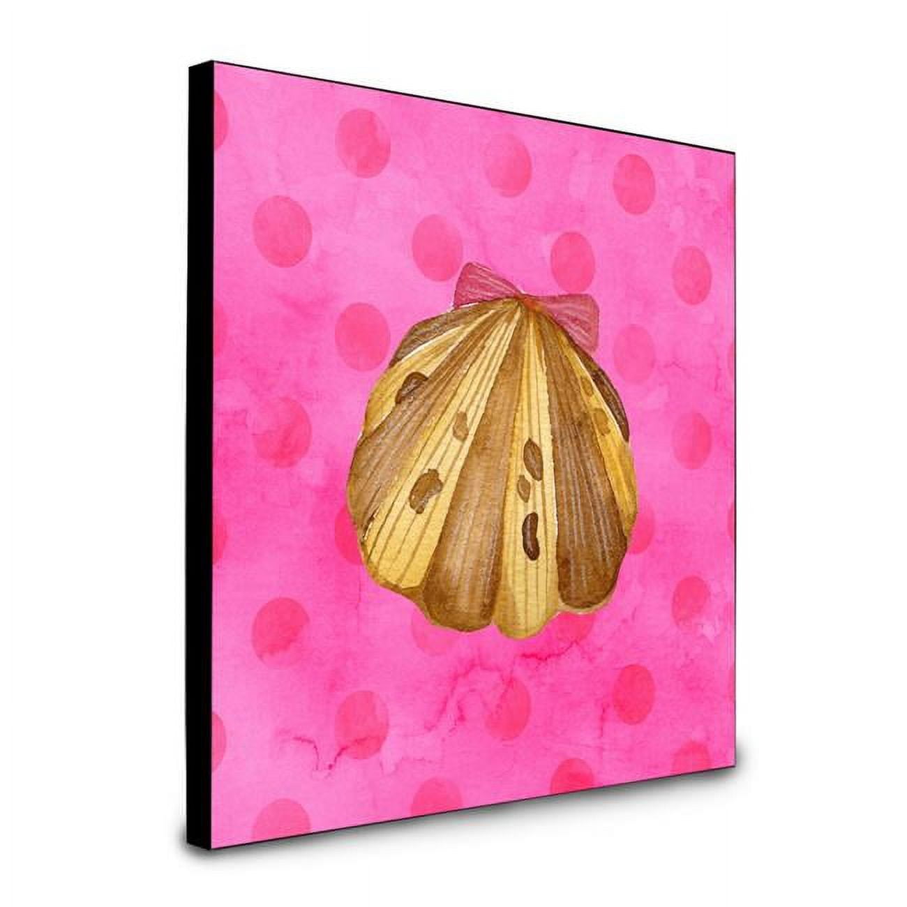 Carolines Treasures 8 x 8 x 0.625 in. Sea Shell Pink Polkadot Artwork ...