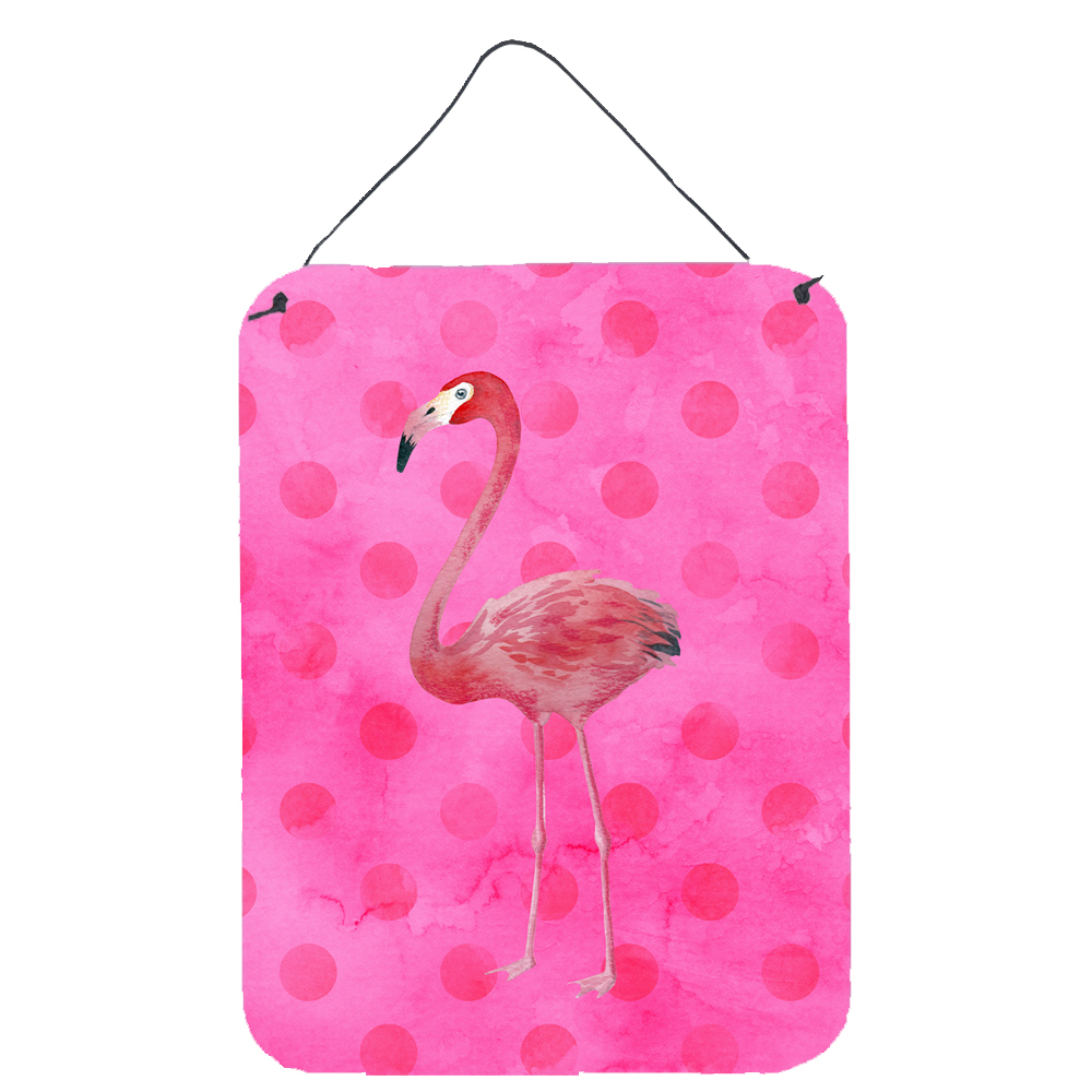 Carolines Treasures BB8189DS1216 Flamingo Pink Polkadot Wall or Door ...