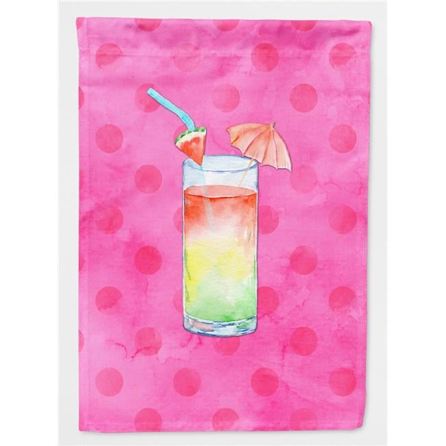 Umberella Cocktail Pink Polkadot Garden Flag - Walmart Business Supplies