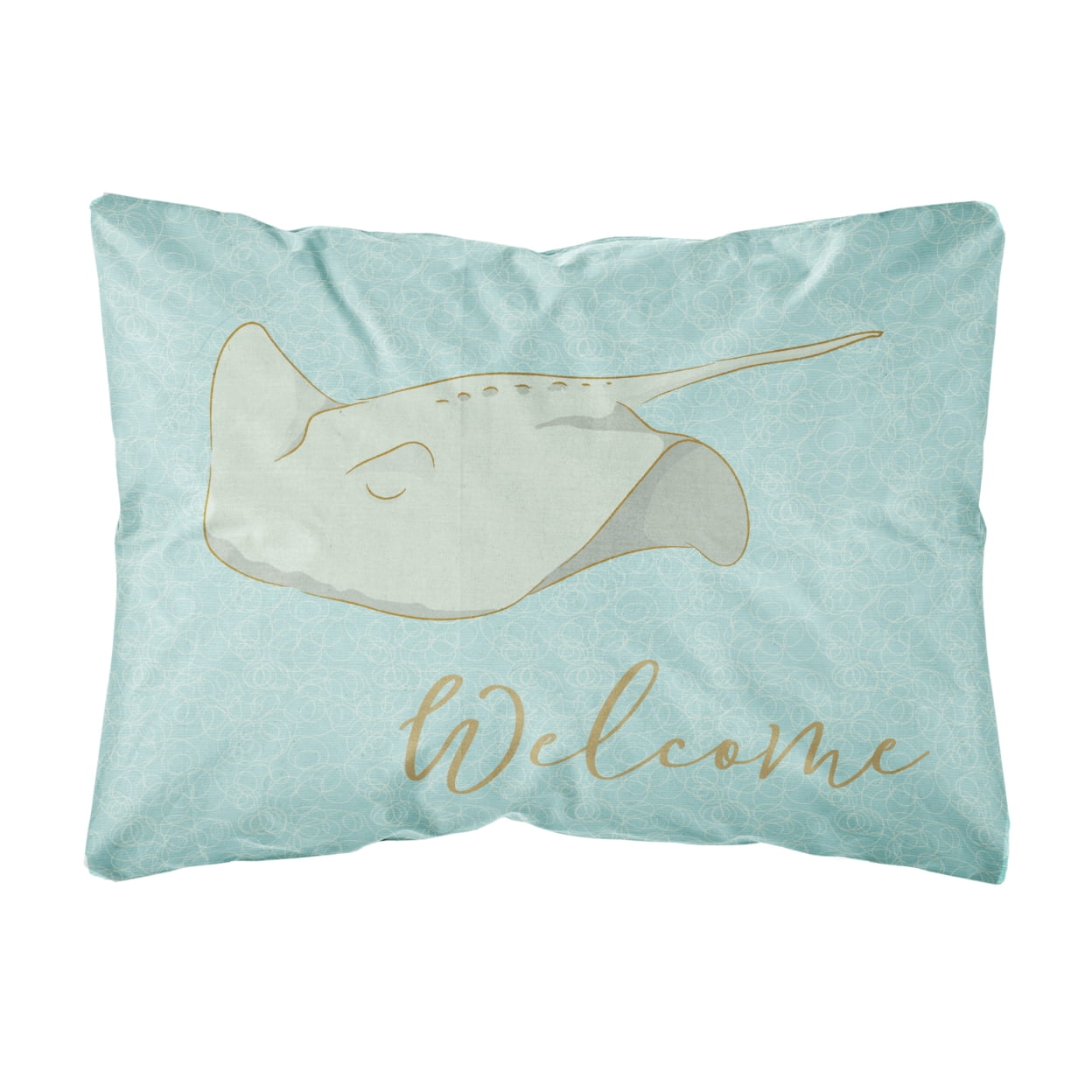Carolines Treasures BB8561PW1216 Sting Ray Welcome Canvas Fabric ...