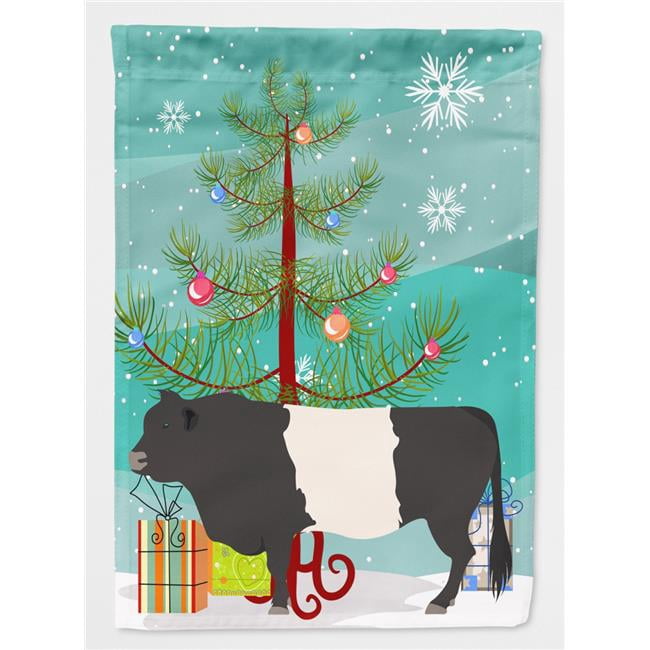 Belted Galloway Cow Christmas Flag Garden Size BB9198GF - Walmart.com