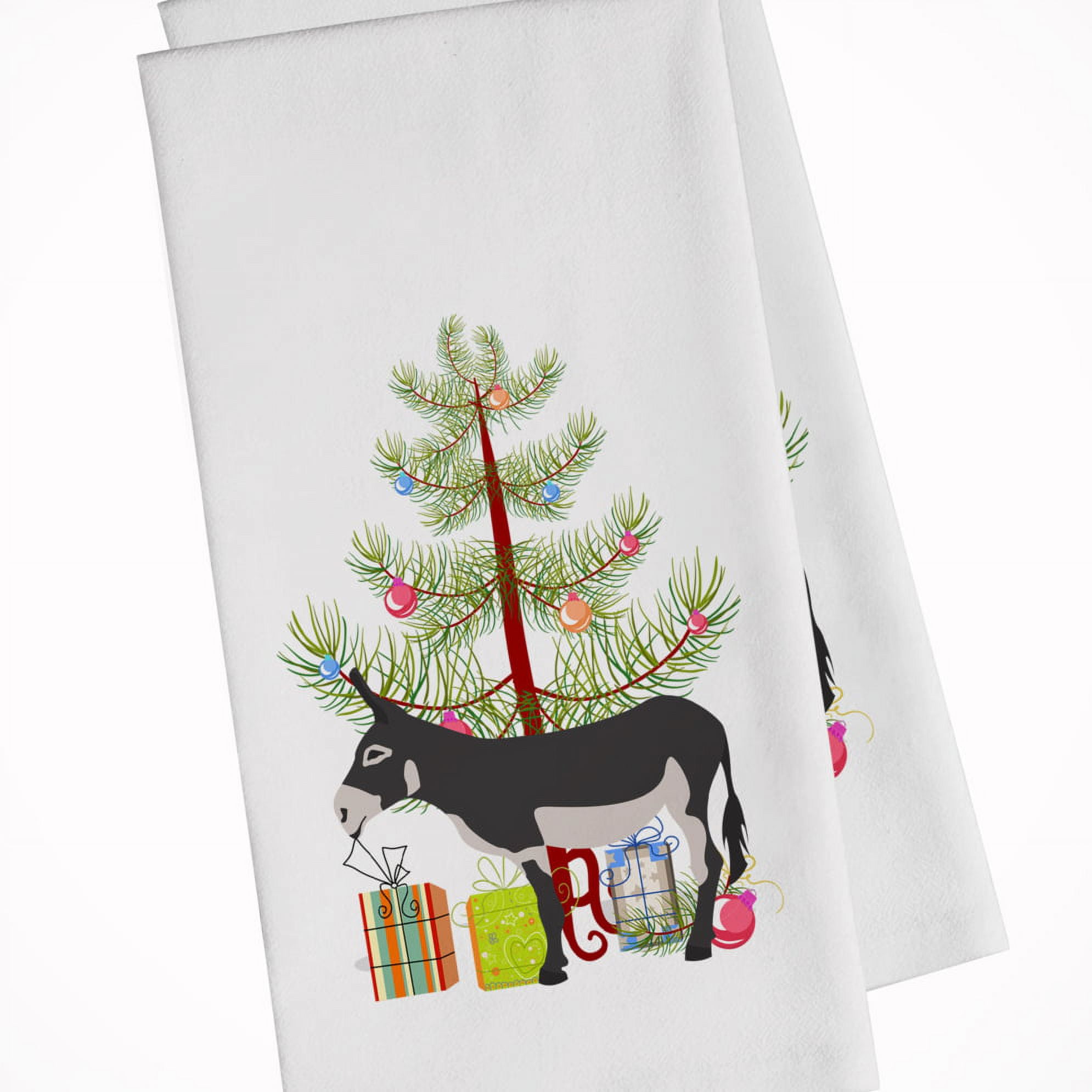 Carolines Treasures BB9211WTKT American Mammoth Jack Donkey Christmas ...