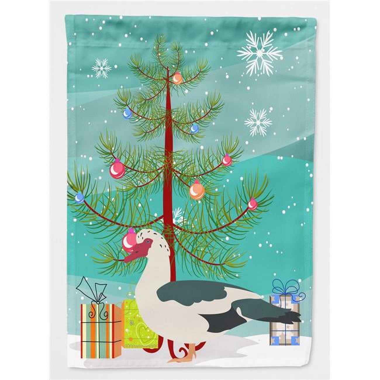 Carolines Treasures BB9231CHF Muscovy Duck Christmas Flag - Canvas ...