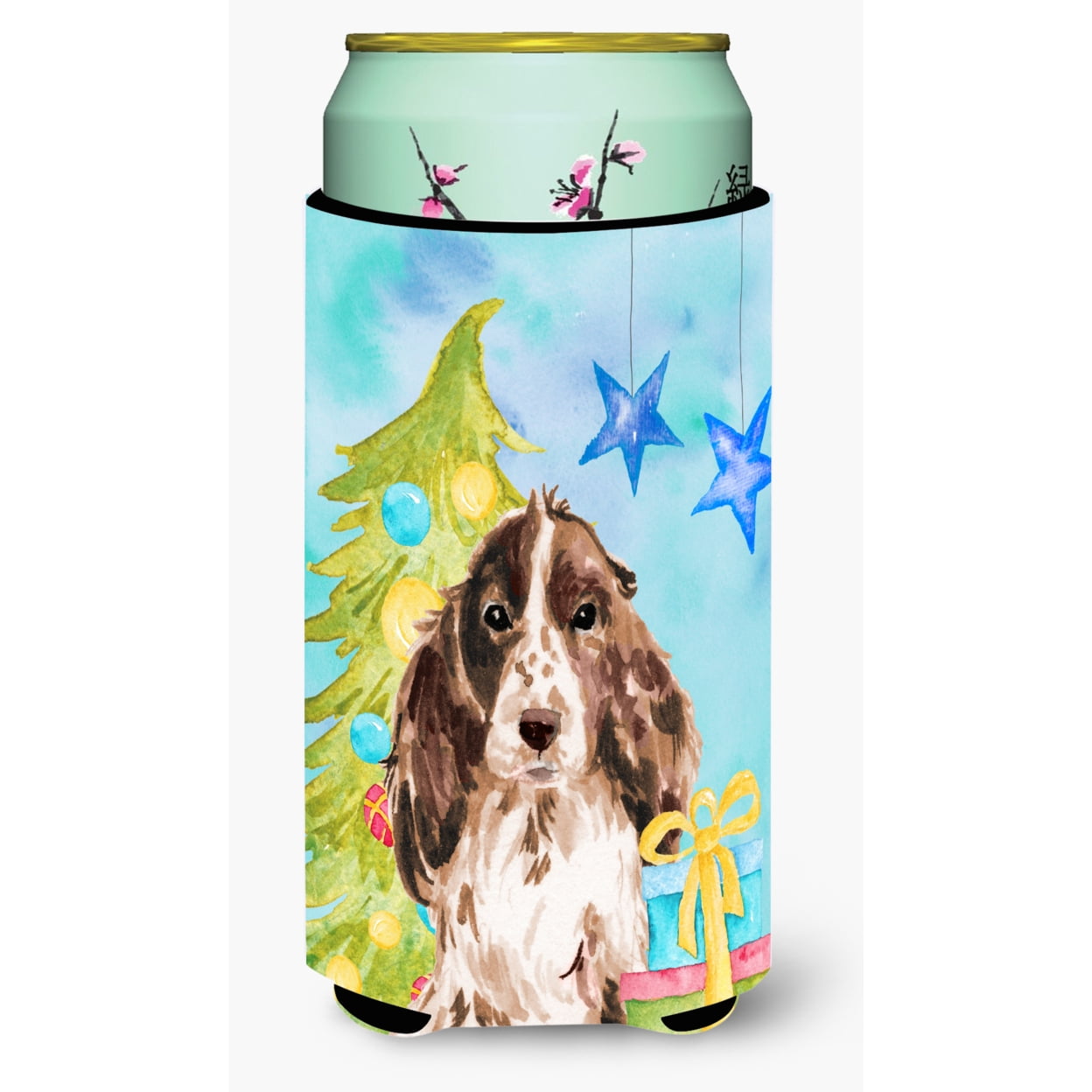 Carolines Treasures BB9412TBC Brown Parti Christmas Tall Boy Beverage ...