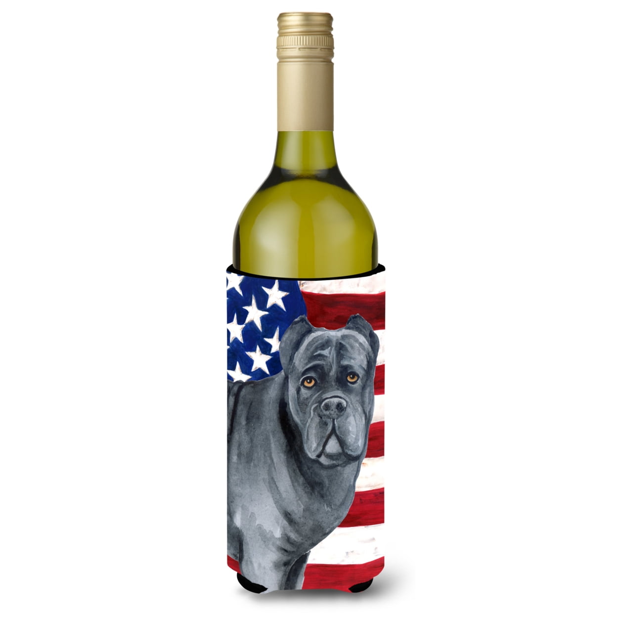 Carolines Treasures BB9694LITERK Cane Corso Patriotic Wine Bottle ...