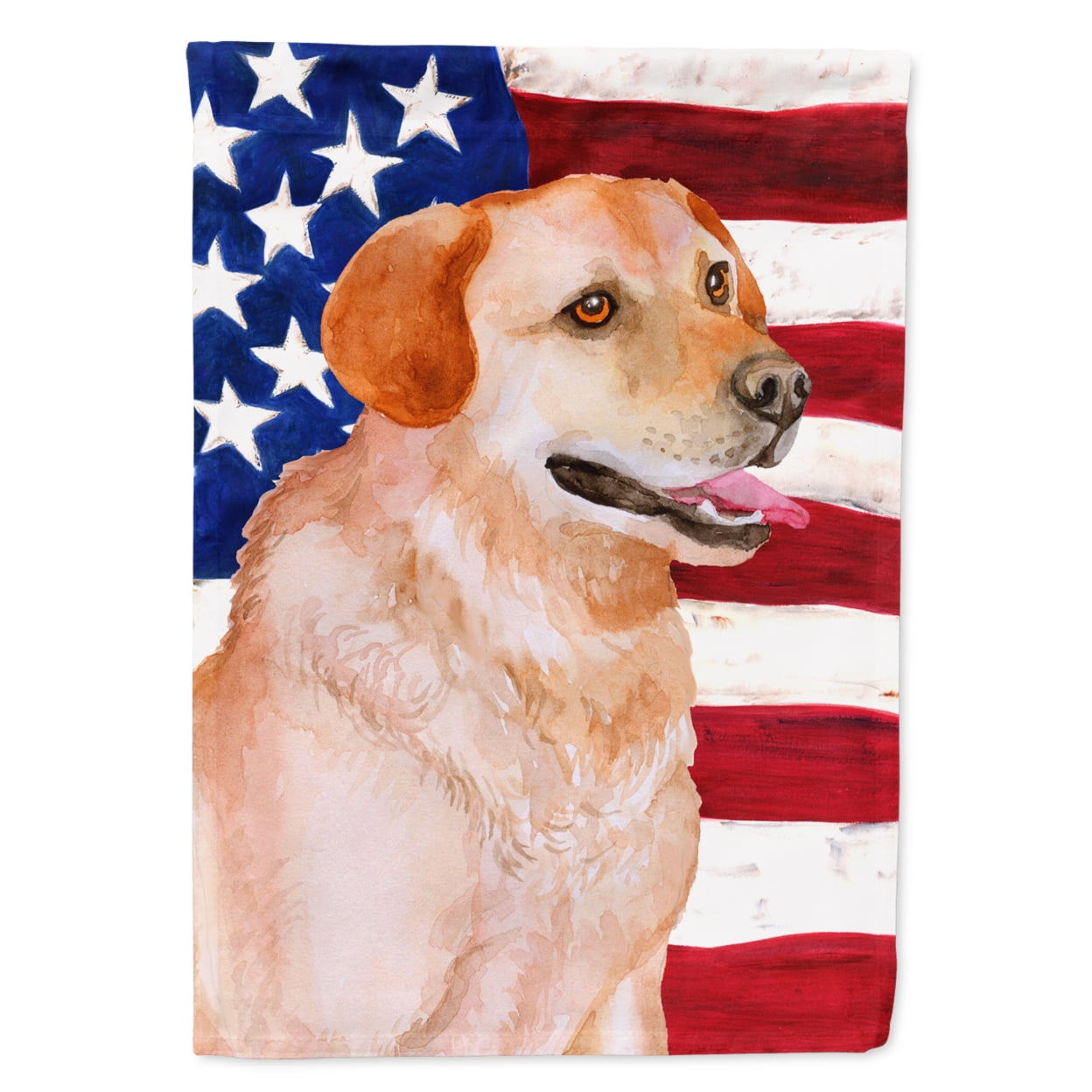 Carolines Treasures BB9714GF Labrador Retriever Patriotic Flag Garden ...