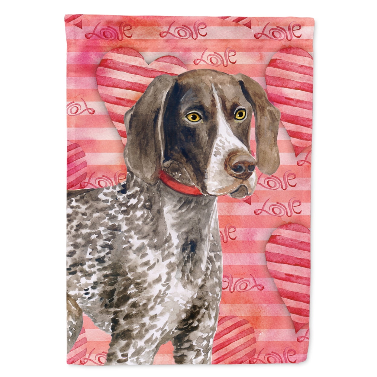 Carolines Treasures BB9728GF German Shorthaired Pointer Love Flag ...