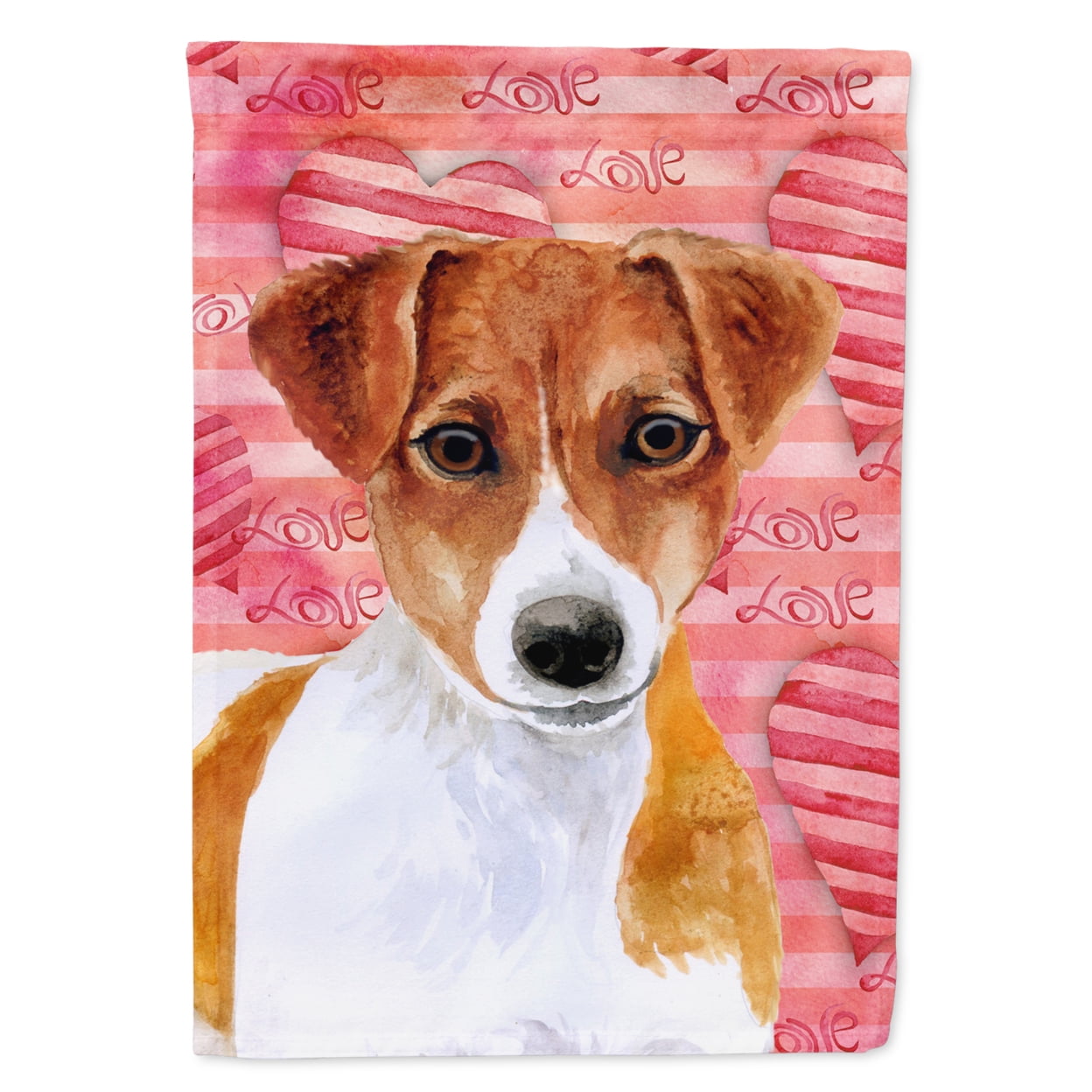 Carolines Treasures BB9776GF Jack Russell Terrier Love Flag Garden Size ...
