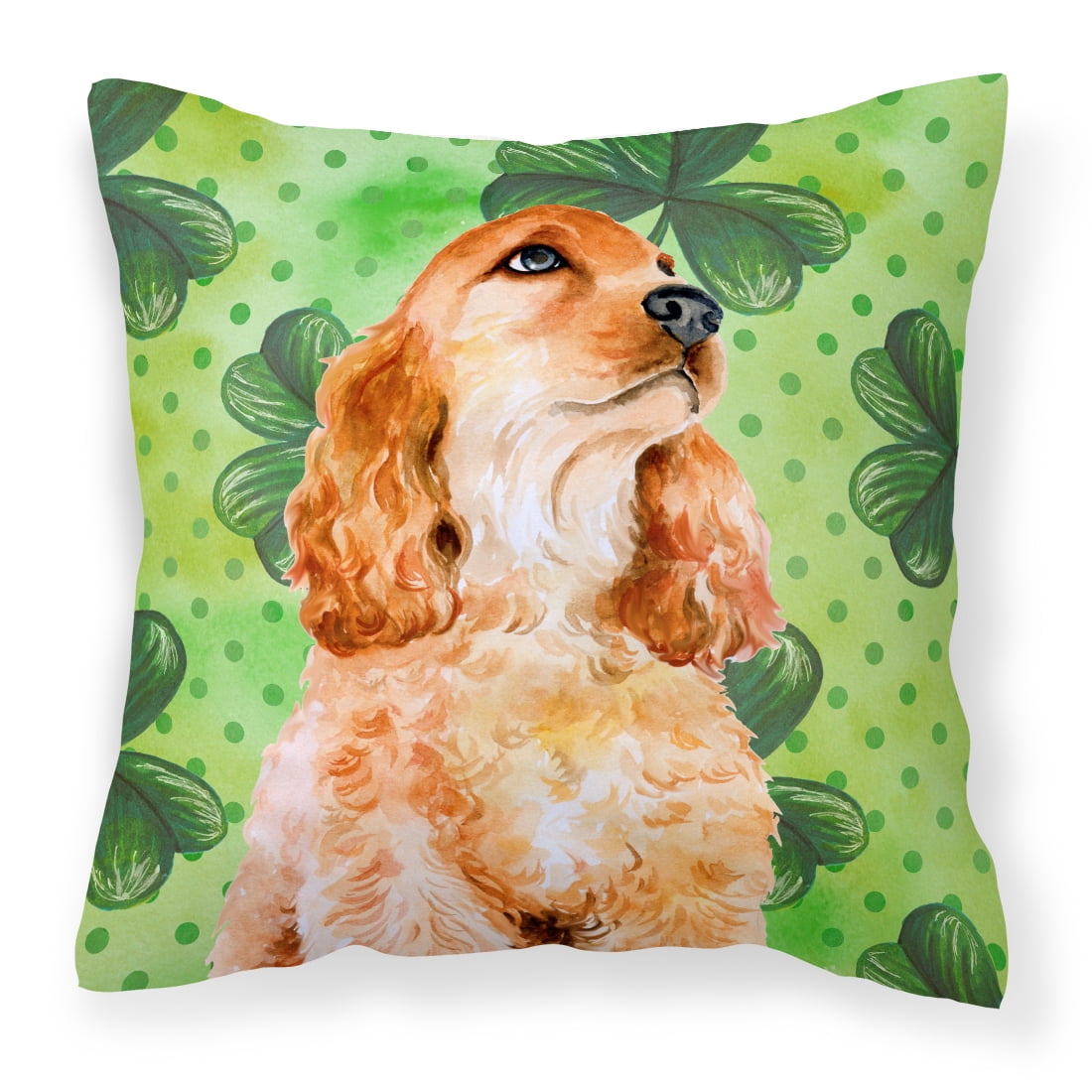 Carolines Treasures BB9880PW1414 Cocker Spaniel St Patricks Fabric ...