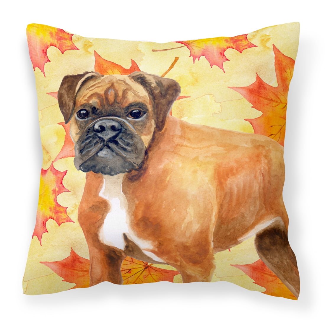 Carolines Treasures BB9901PW1414 German Boxer Fall Fabric Decorative ...