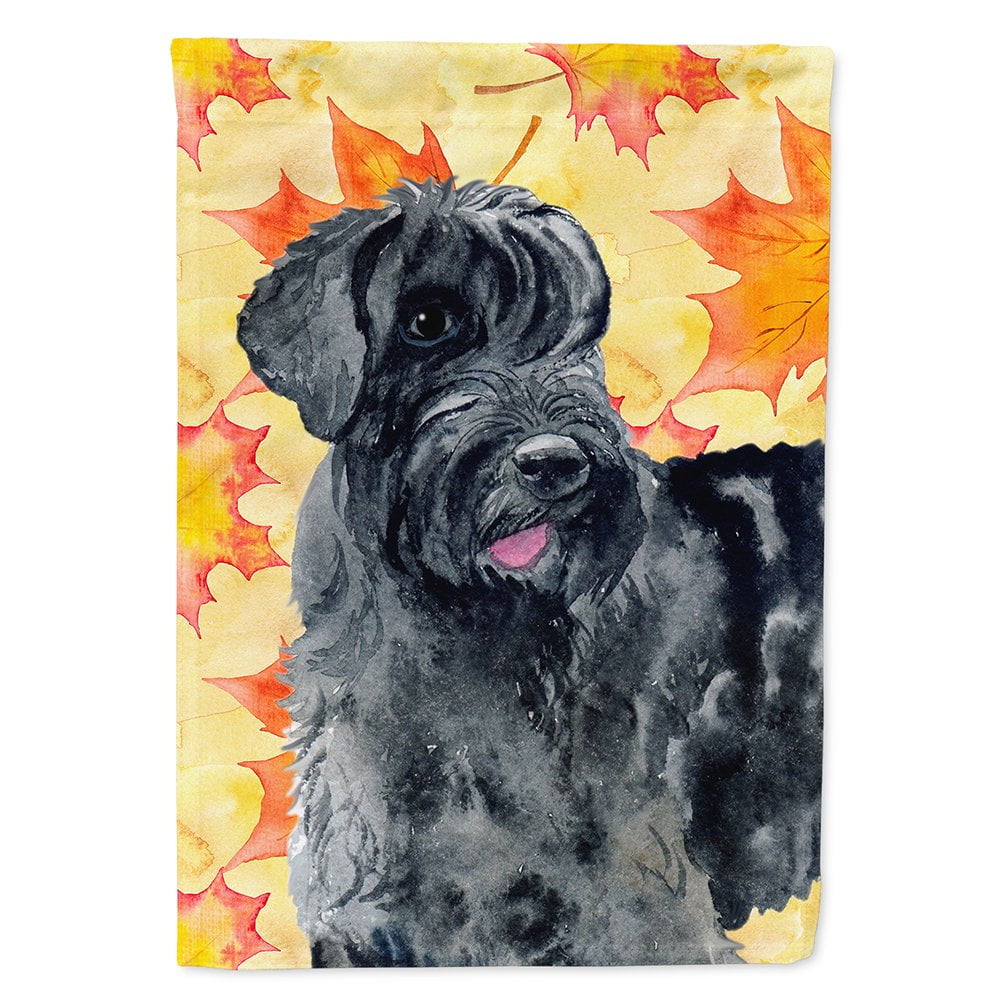 Carolines Treasures BB9921CHF Giant Schnauzer Fall Flag Canvas House ...