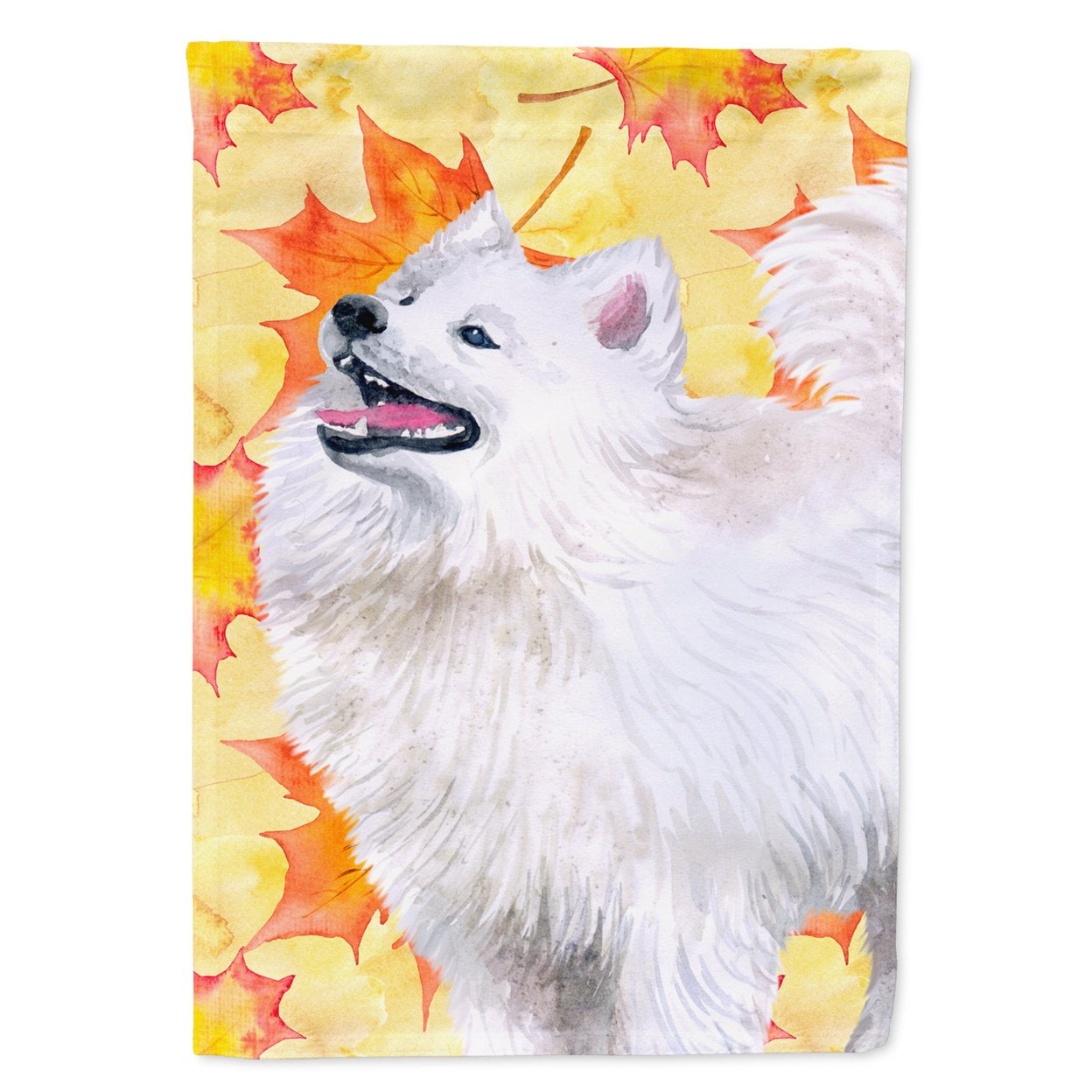 Carolines Treasures BB9952GF Samoyed Fall Flag Garden Size Small ...