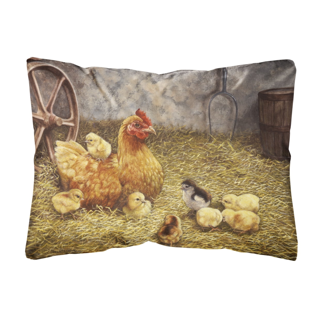 Carolines Treasures BDBA0176PW1216 Chicken Hen and Her Chicks Fabric ...