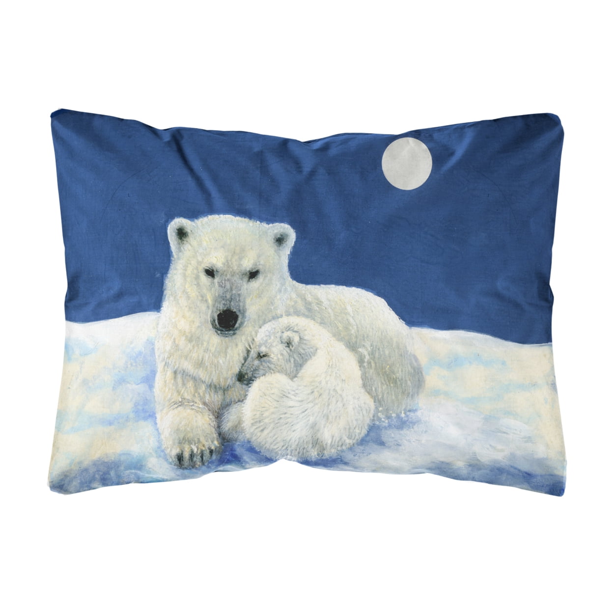 Carolines Treasures BDBA0429PW1216 Polar Bears Moonlight Snuggle Fabric ...