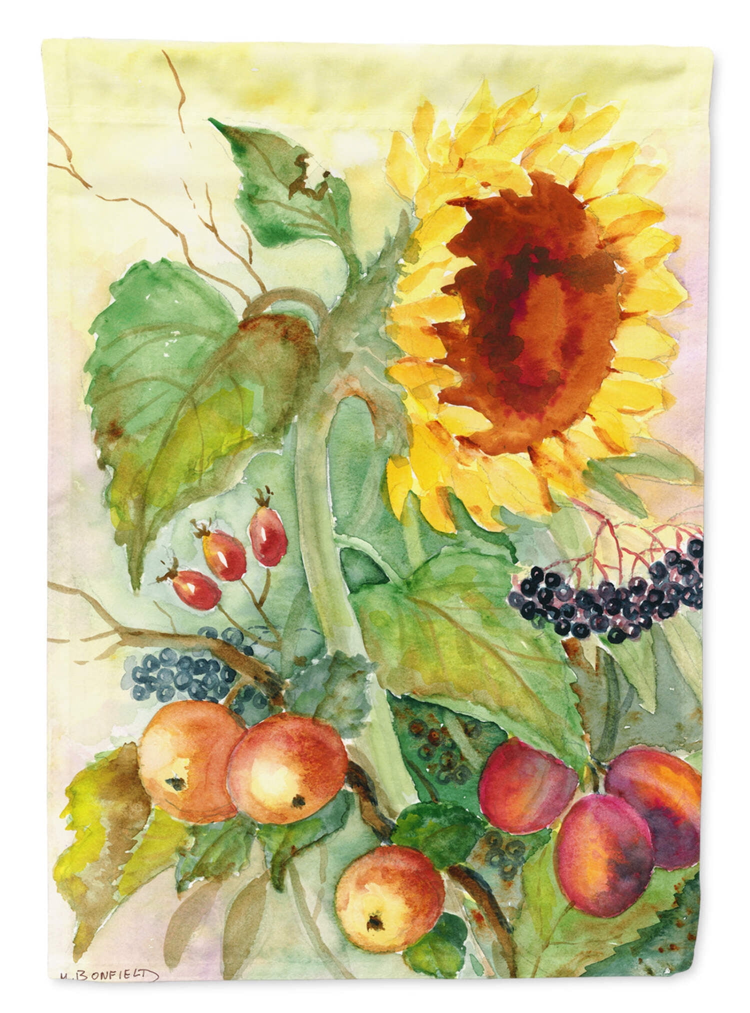 Carolines Treasures BMBO0699CHF Autumn Flowers II by Maureen Bonfield ...