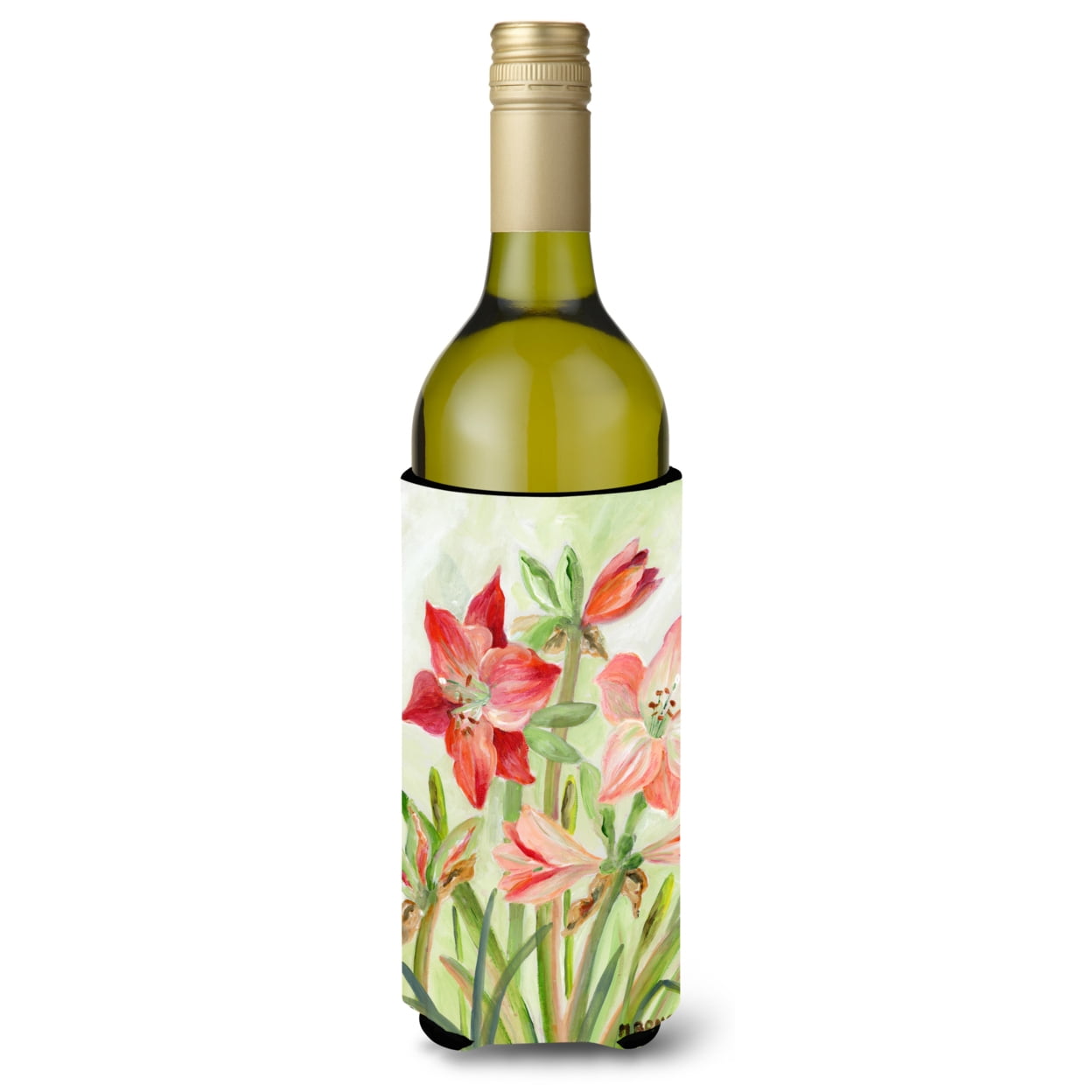 Carolines Treasures BMBO1373LITERK Lillies II by Maureen Bonfield Wine ...