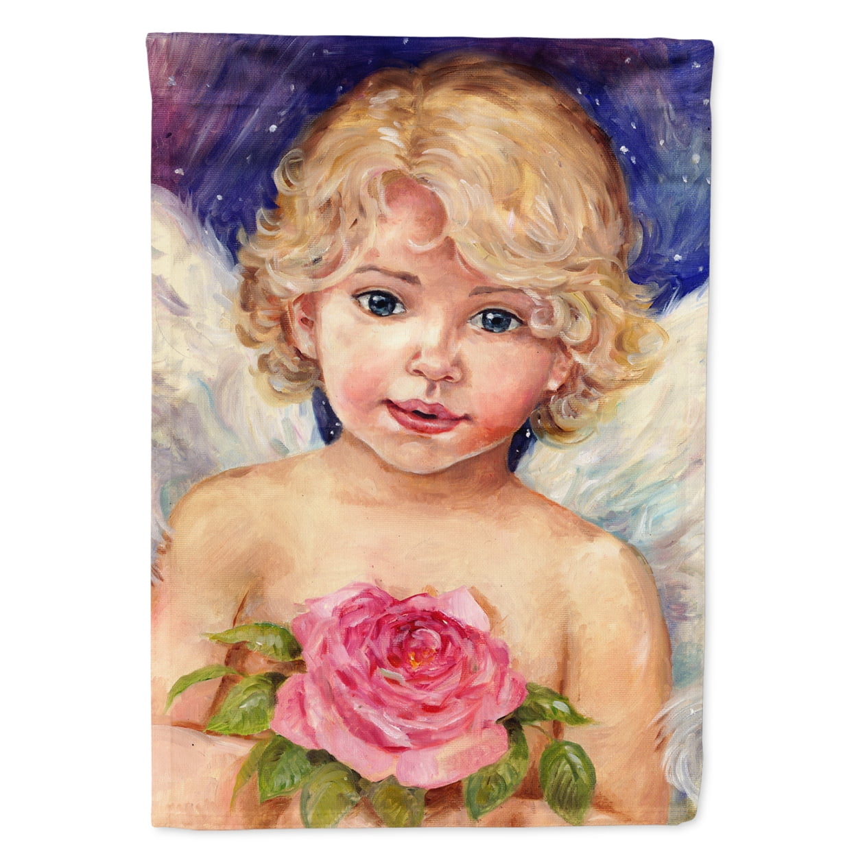 Carolines Treasures CDCO0249CHF Little Angel by Debbie Cook Flag Canvas ...