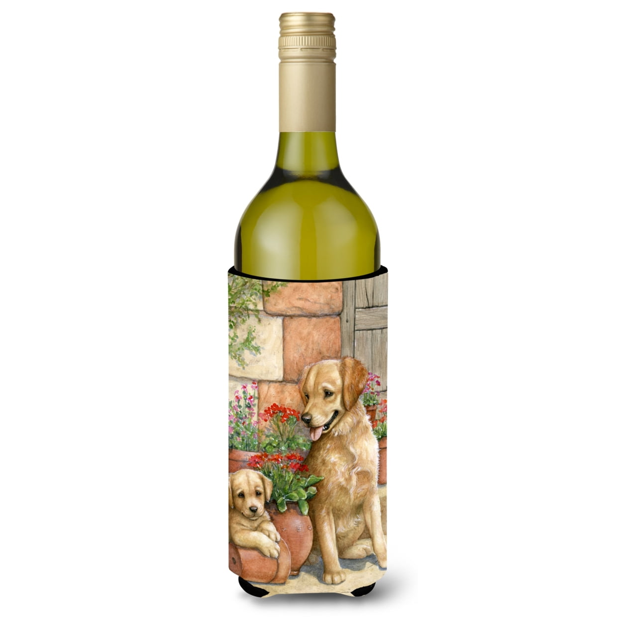 Carolines Treasures CDCO0383LITERK Father and Son Yellow Labrador Wine ...