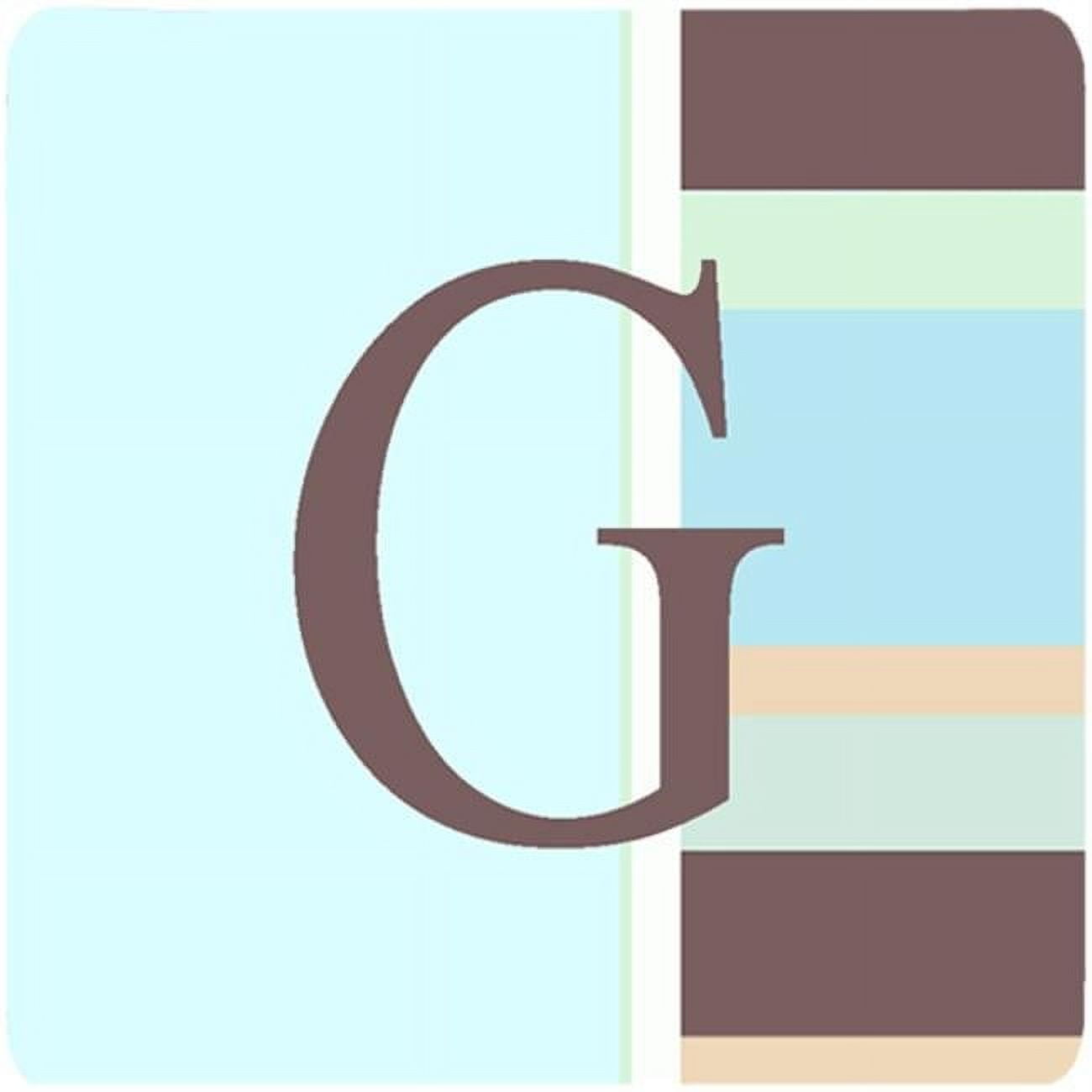 Carolines Treasures CJ1003-GFC Monogram - Blue Stripes Foam Coasters ...