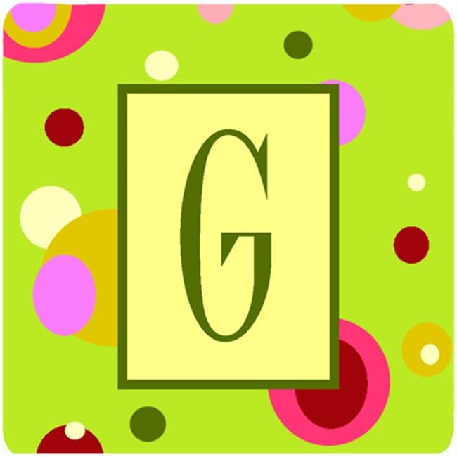 Carolines Treasures CJ1010-GFC Monogram - Green Foam Coasters Initial ...