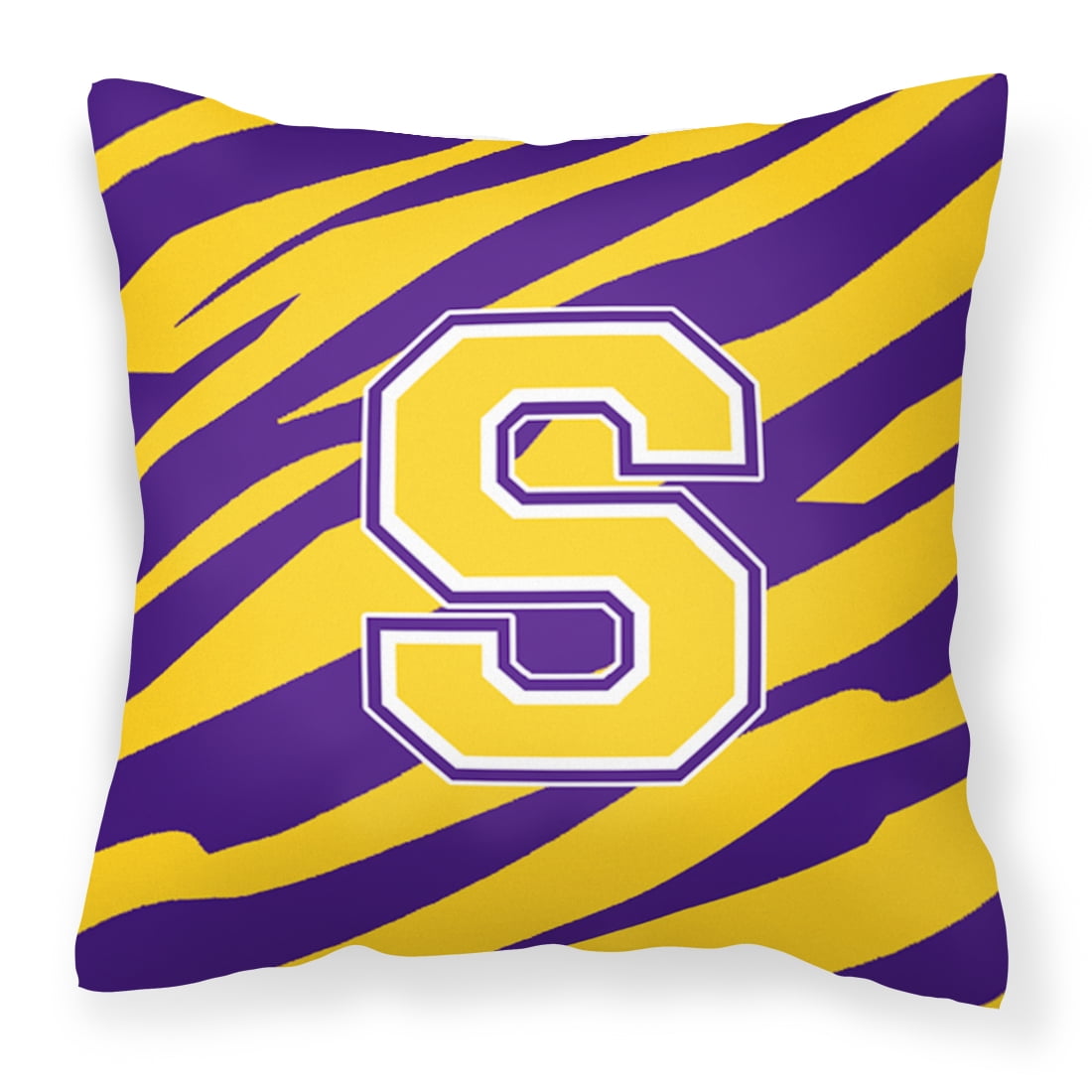 Carolines Treasures CJ1022-SPW1414 Monogram - Tiger Stripe - Purple ...