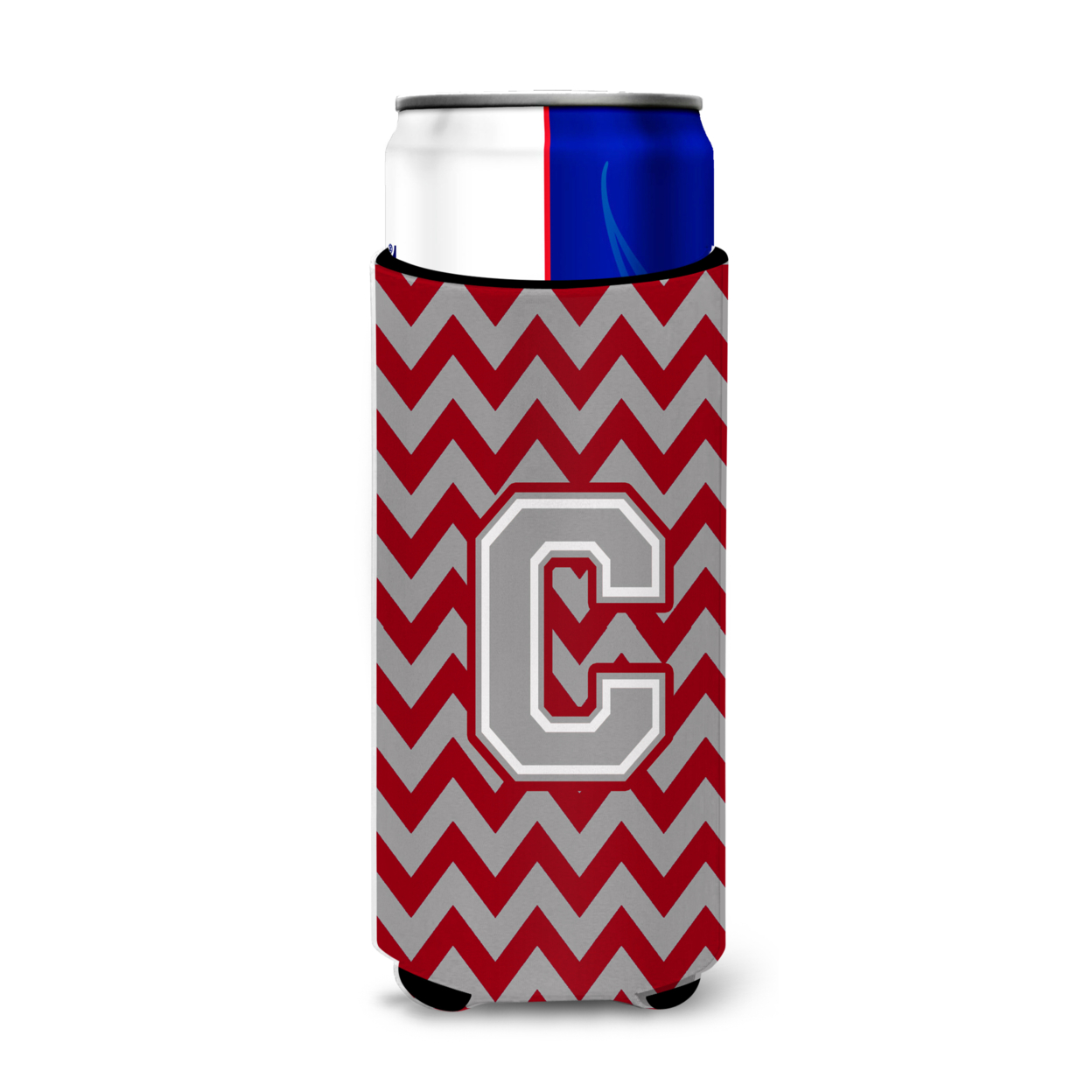 Carolines Treasures CJ1043-CMUK Letter C Chevron Crimson and Grey Ultra ...