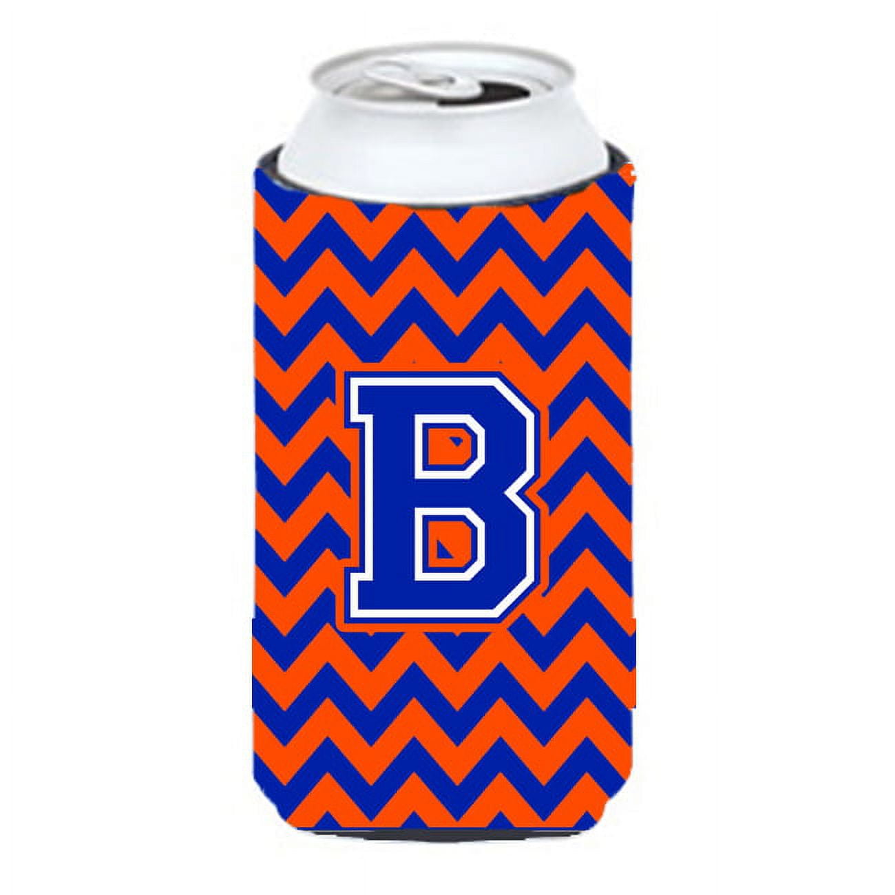 Carolines Treasures CJ1044-BTBC Letter B Chevron Orange and Blue Tall ...
