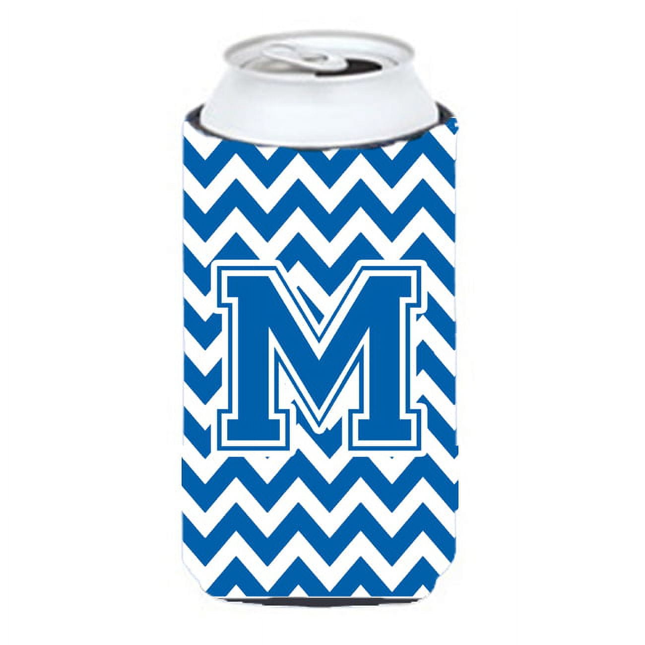 Carolines Treasures CJ1056-MTBC Letter M Chevron Blue and White Tall ...