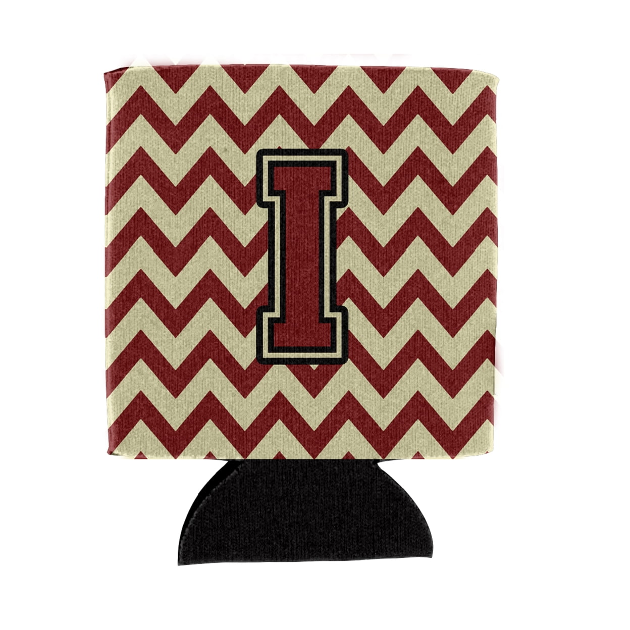 Carolines Treasures CJ1061-ICC Letter I Chevron Maroon and Gold Can or ...