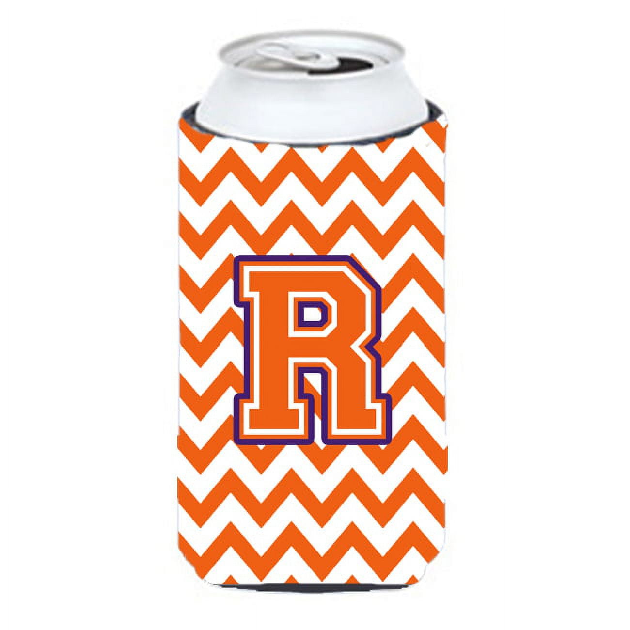Carolines Treasures CJ1062-RTBC Letter R Chevron Orange and Regalia ...