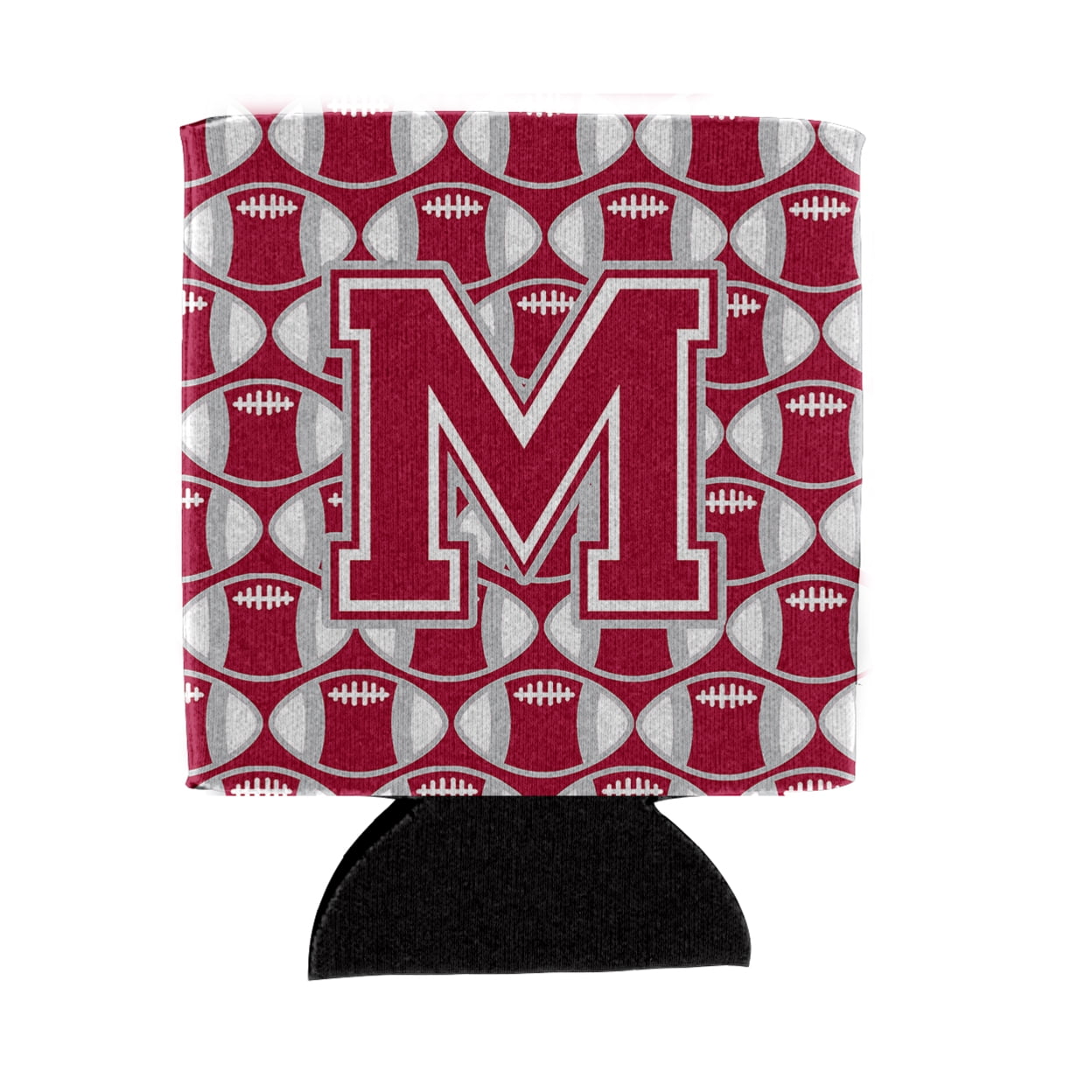 Carolines Treasures CJ1065-MCC Letter M Football Crimson grey and white ...