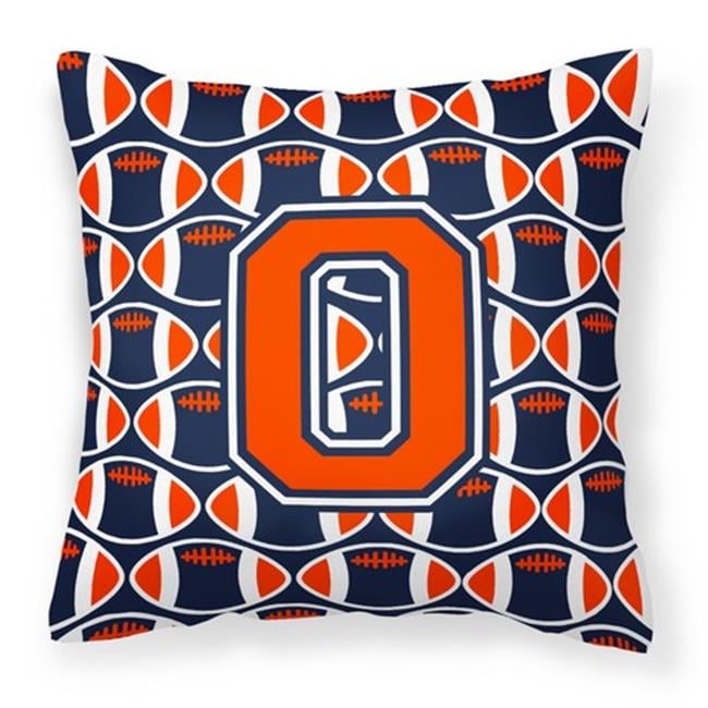 Carolines Treasures CJ1066-OPW1414 Letter O Football Orange, Blue ...