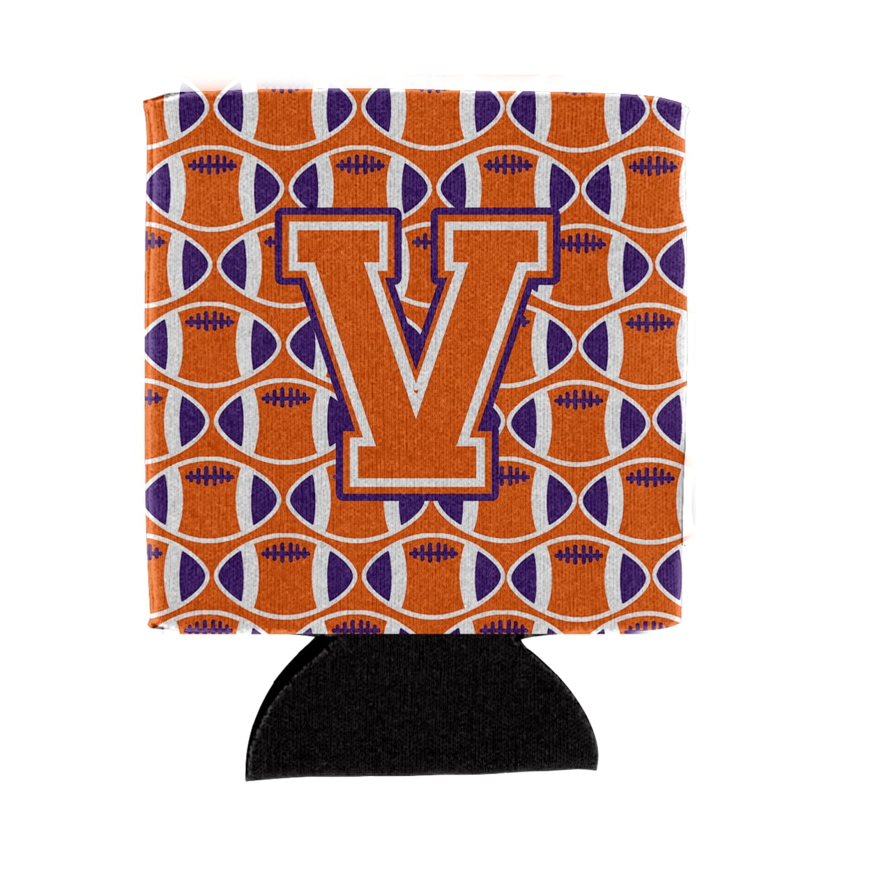 Carolines Treasures CJ1072-VCC Letter V Football Orange, White ...