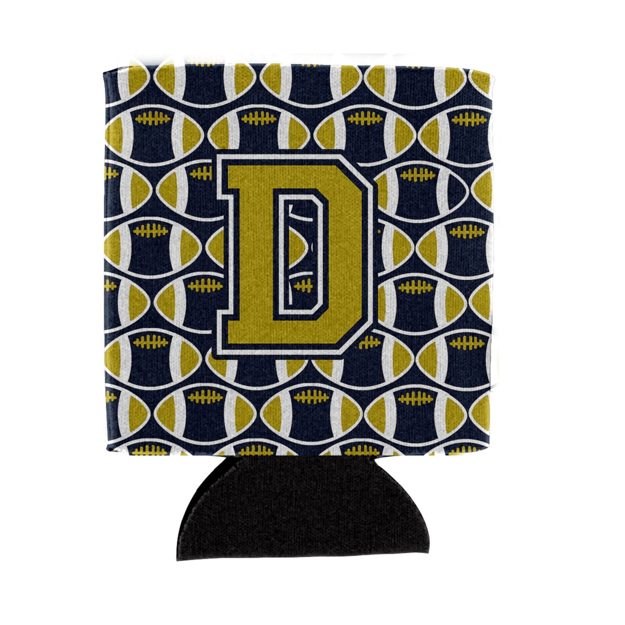Carolines Treasures CJ1074-DCC Letter D Football Blue and Gold Can or ...