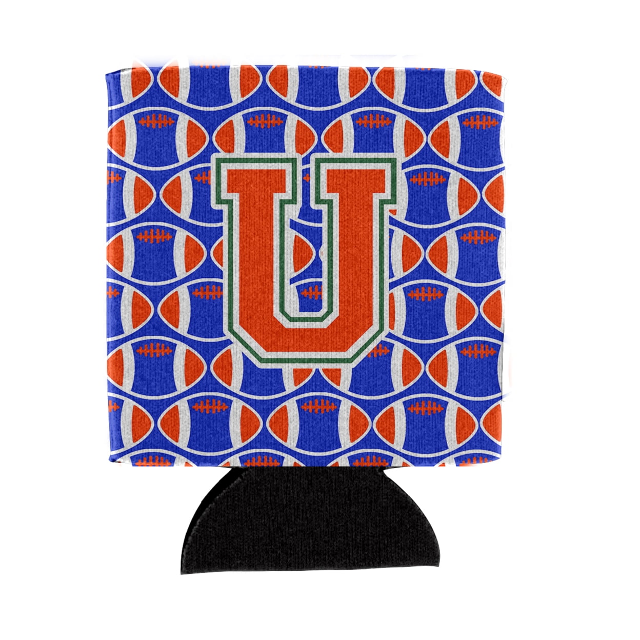 Carolines Treasures CJ1083-UCC Letter U Football Green Blue and Orange ...